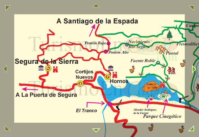 A1 - Mapa Turístico de la Sierra de Cazorla, Segura y Las Villas ...